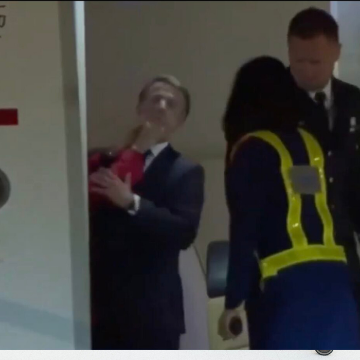 Macron’s Office Downplays Awkward Plane Moment as First Lady Appears to ...