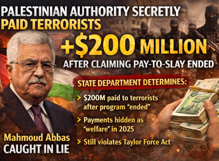 Palestinian Authority Secretly Paid Terrorists Over $200 Million After ...